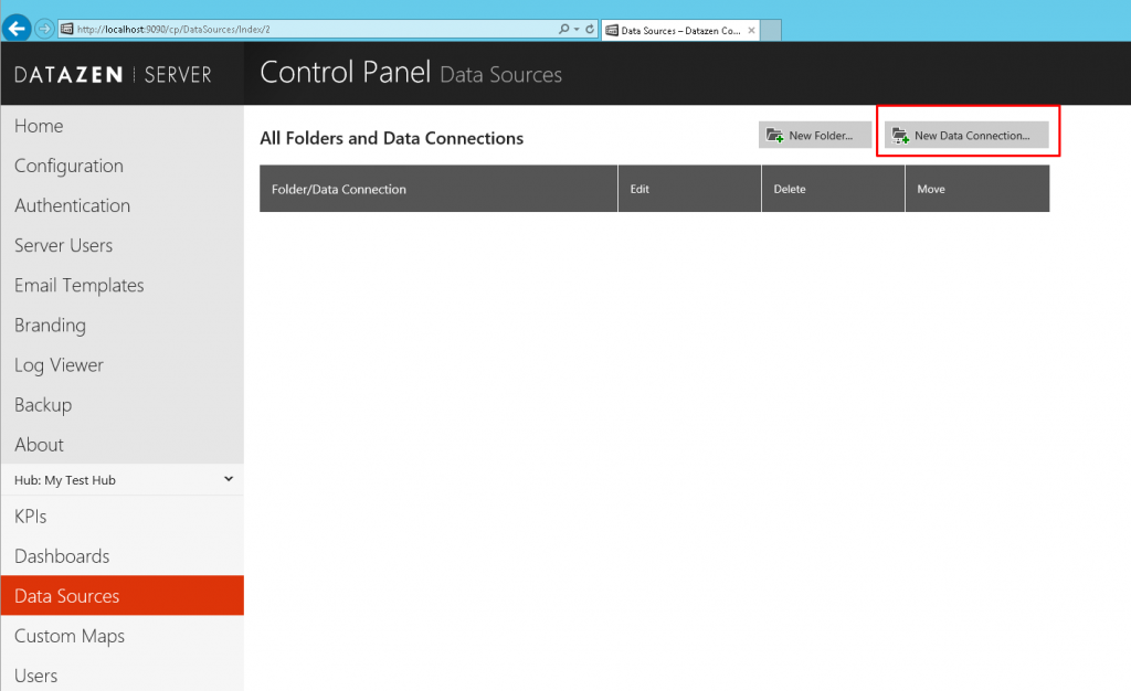 Datazen ile Raporlama Serisi: 4 Datazen Server’a Datasource Ekleme – Güven Şahin
